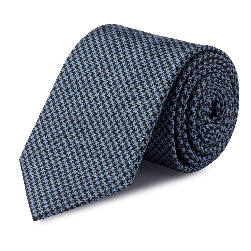 Grey & Black Dogtooth Silk Tie – The Tie Store