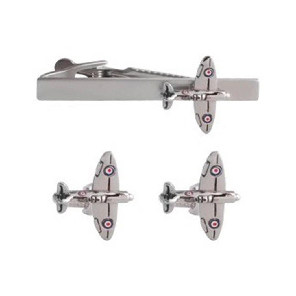 Spitfire Cufflinks and Tie Bar Set – The Tie Store